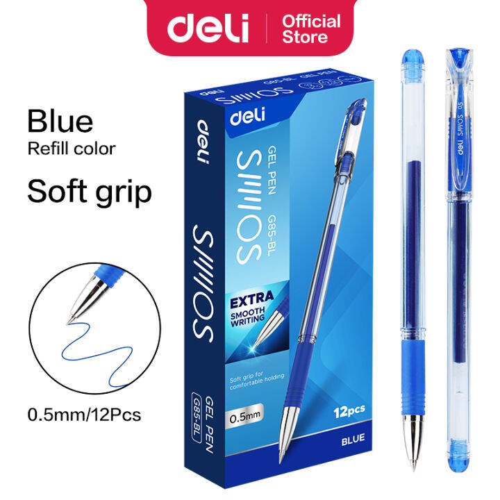 Deli 0.5mm Gel Pen 1pc EG85-BL | Lazada PH