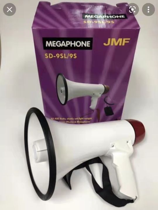 JMF SD-8SL โทรโข่ง อัดเสียงได้ มีเสียงดนตรี ส่งเสียงดังไกลถึง 500เมตร ปรับความดังเสียงได้ ...