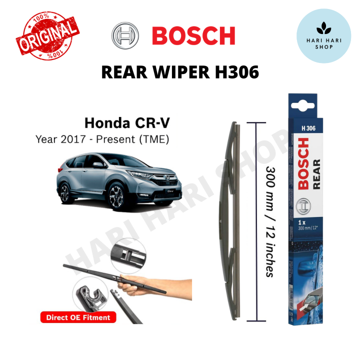 Original Bosch H306 Rear Wiper for Honda Honda CRV/CR-V (TME) (Year 2017-Present) | Lazada