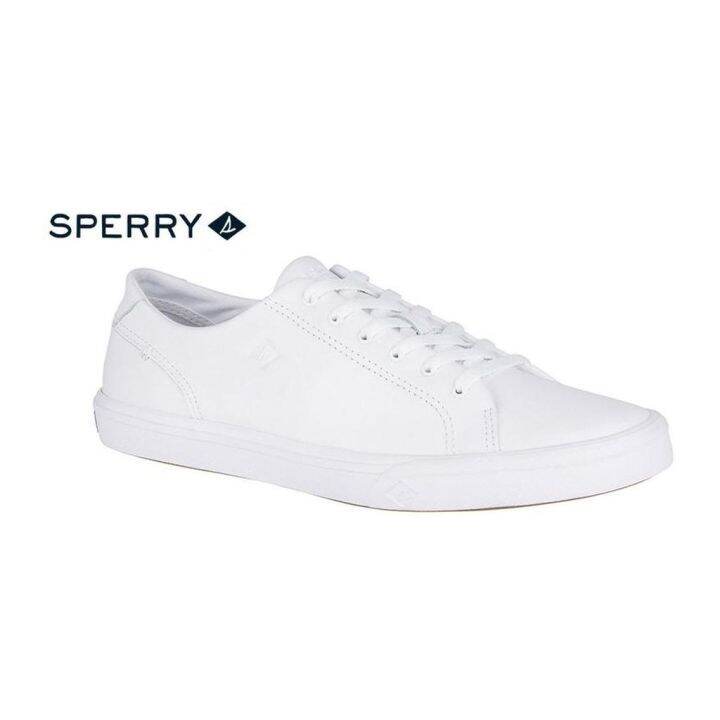 Fashion shoes Sperry Men's Striper II LTT Leather Sneakers (White ...