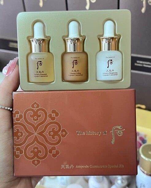 The History Of Whoo Ampoule Concentrate 15ml. x 3 Pcs. (3 สูตร ...