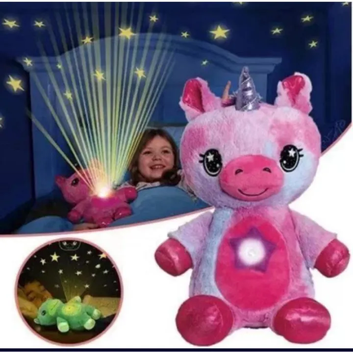 Star Belly Dream Lites Stuffed Animal Night Light Light up Rainbow ...