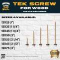 TEK SCREW FOR WOOD AND STEEL (100PCS) text screws| tex screw | tekscrew ...