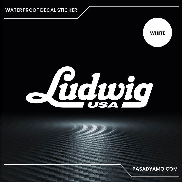 Ludwig Drums Logo Decal Sticker for Cars Motorcycles Helmets Laptops ...