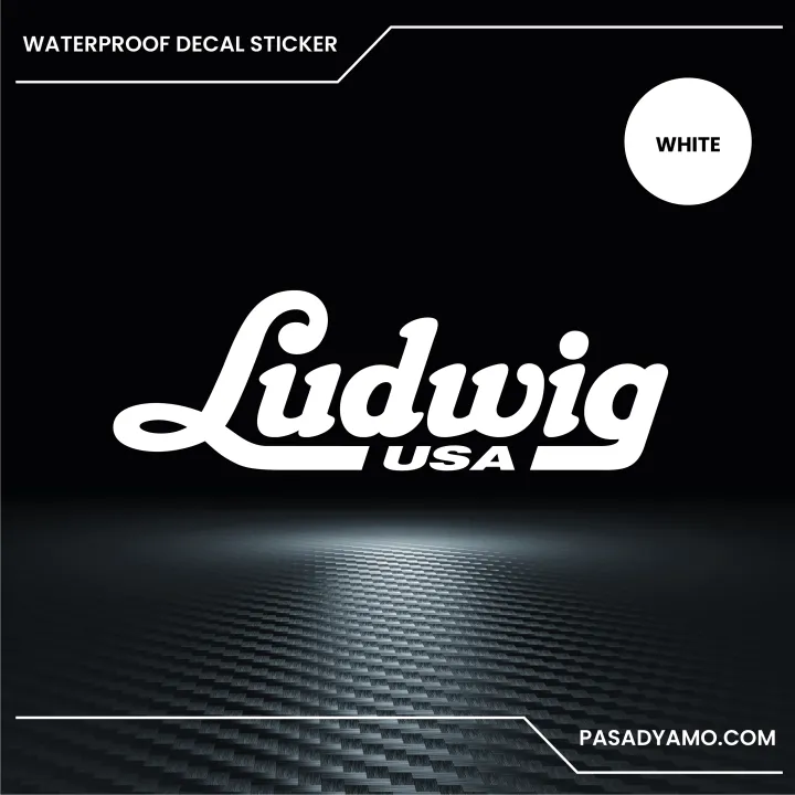 Ludwig Drums Logo Decal Sticker for Cars Motorcycles Helmets Laptops ...