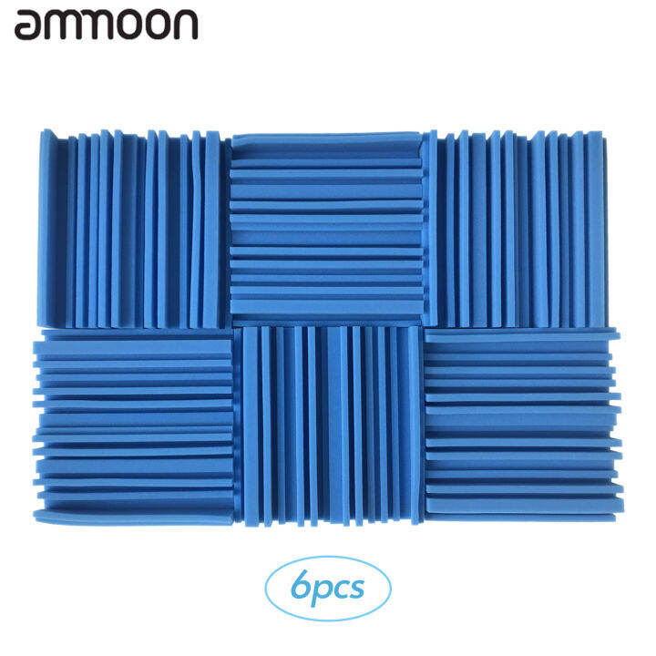 6Pcs 10X10X2 Inci Ketumpatan Tinggi Studio Busa Akustik Panel Buih ...