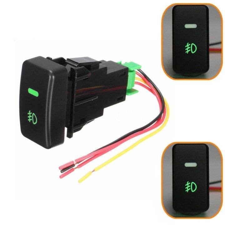 4pin LED Auto Car Push Button Fog Light Switch With Wire For Honda ...