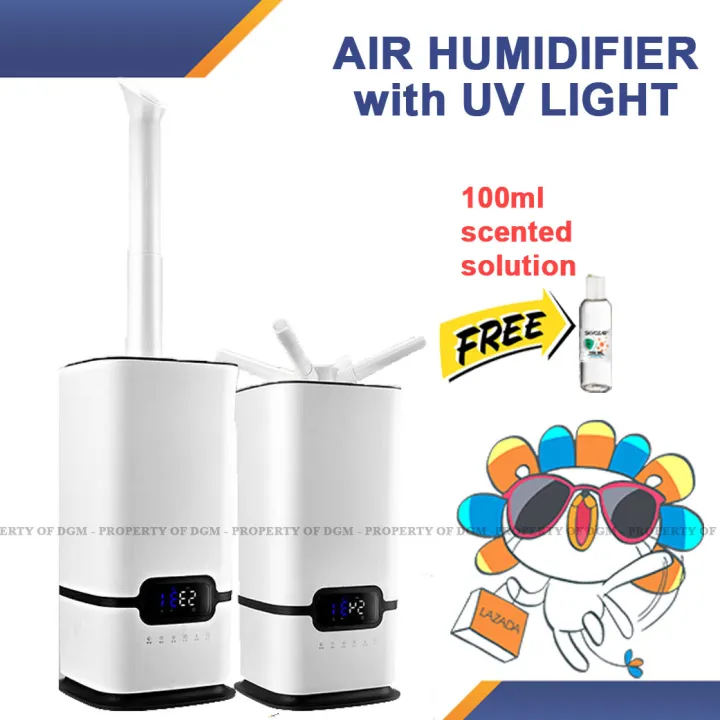 Ultrasonic Air Humidifier Disinfectant Fog Machine COMPLETE SET with ...