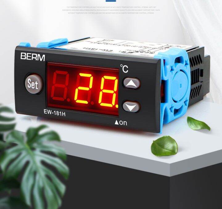 EW-181H ตัวควบคุมอุณหภูมิ ตู้ฟักไข่ ตู้แช่ โรงเรือน ปิด-เปิดอุปกรณ์ไฟฟ้าไฟบ้านตามอุณหภูมิที่ ...