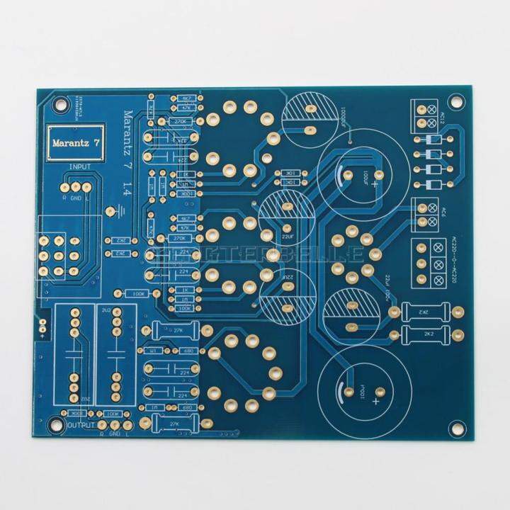 Dựa trên Marantz 7 ống Preamp Trần board PCB Hifi 12ax7 ống chân không ...