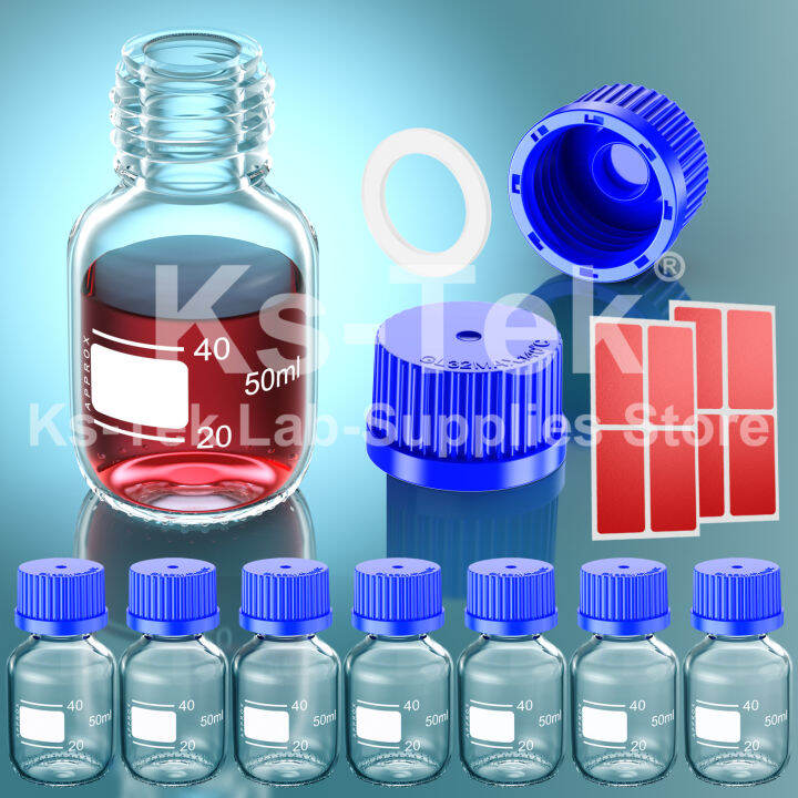 Ks-Tek GL32 Reagent Bottle 50ML Liquid Media Extractor Vial Laboratory ...
