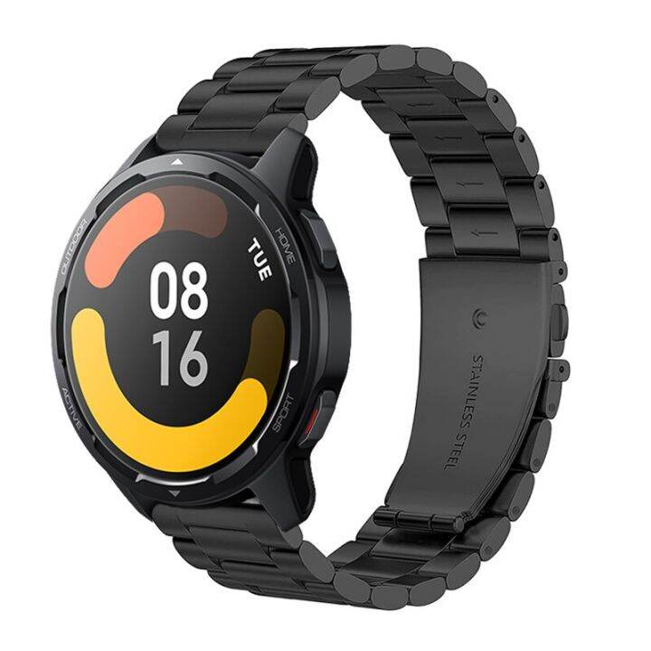 สายนาฬิกาสเตนเลสสำหรับ Xiaomi Mi Watch S1,สายรัดข้อมือโลหะที่ใช้งานได้ ...