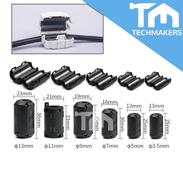 Ferrite Core / Ferrite Bead / Ferrite Ring RF EMI Noise Magnetic Filter ...