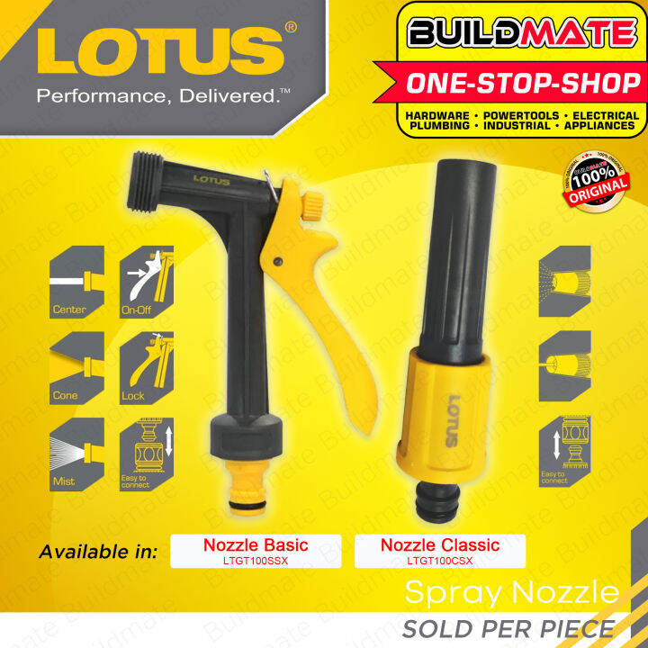 LOTUS Spray Nozzle Basic | Classic [SOLD PER PIECE] Adjustable Plastic ...
