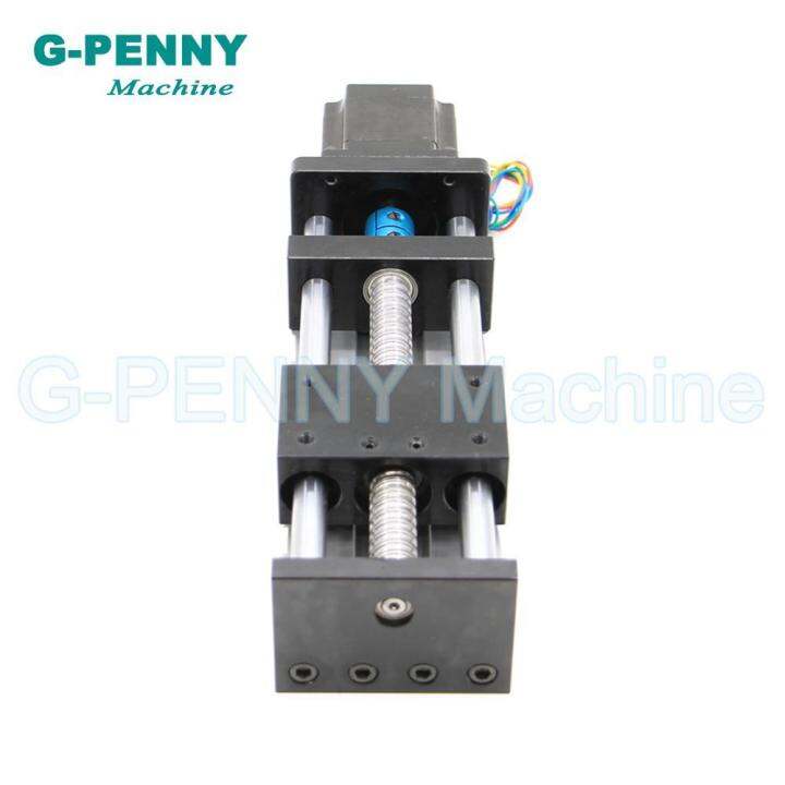 Linear Motion Guide Rail Moving length 100mm Ball Screw 1204/1605/1610 ...