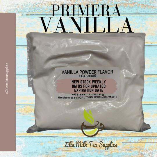Primera Vanilla Premium Powder Flavor 1kg for Milktea Milk Tea Shakes ...