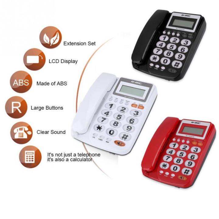 CLY KX-T2025CID Desktop Corded Landline Telephone With Caller ID Display With Speakerphone for ...