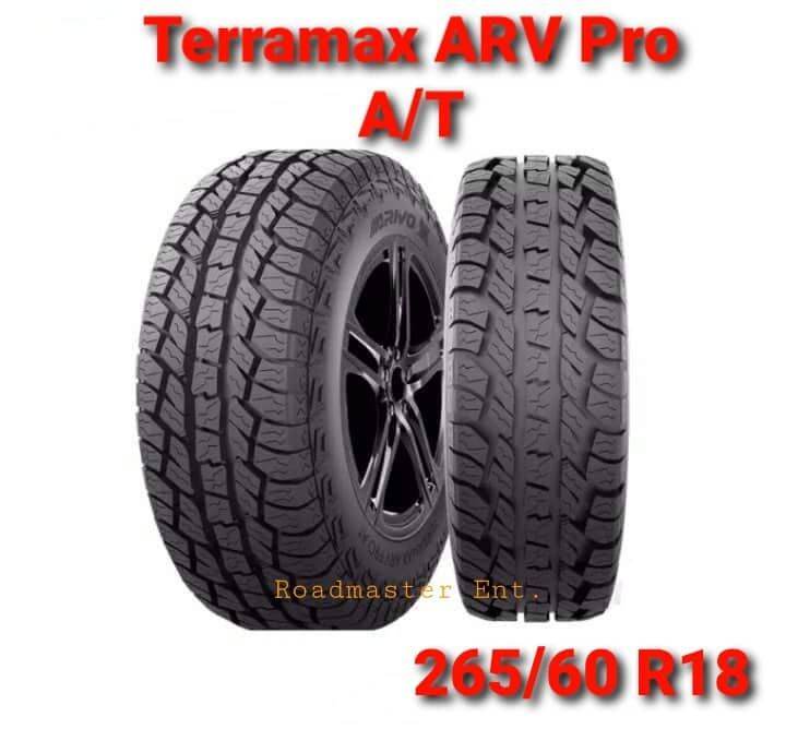 Terramax ARV Pro A / T ( 265 / 60 R18 ) Tires ARIVO Brand Design and Engineered in United ...