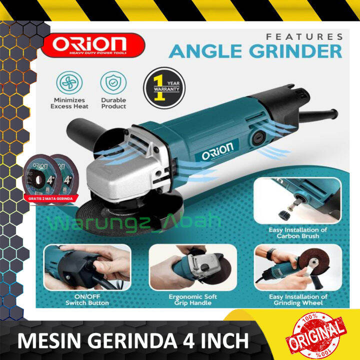 ALAT MESIN GERINDA GURINDA GERINDER TANGAN LISTRIK PREMIUM ANGLE DISC ...