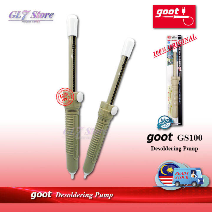 ORIGINAL GOOT HIGH PRESSURE VACUUM SOLDERING SUCKER DESOLDERING PUMP TOOLS SOLDER SUCKER GS100 ...