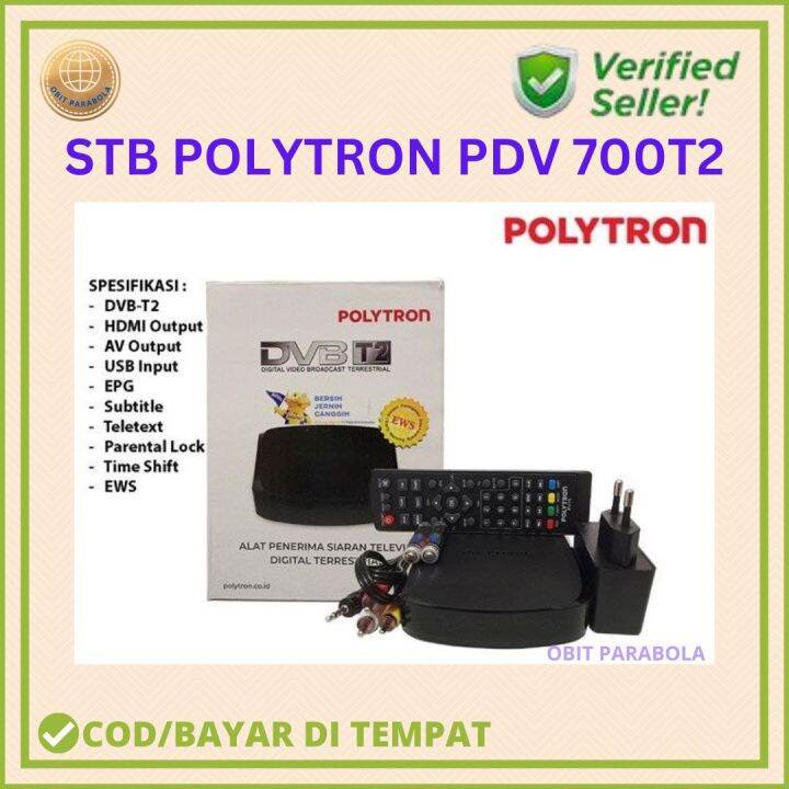 POLYTRON SET TOP BOX STB DVB T2 DIGITAL PDV 700T2 | Lazada Indonesia