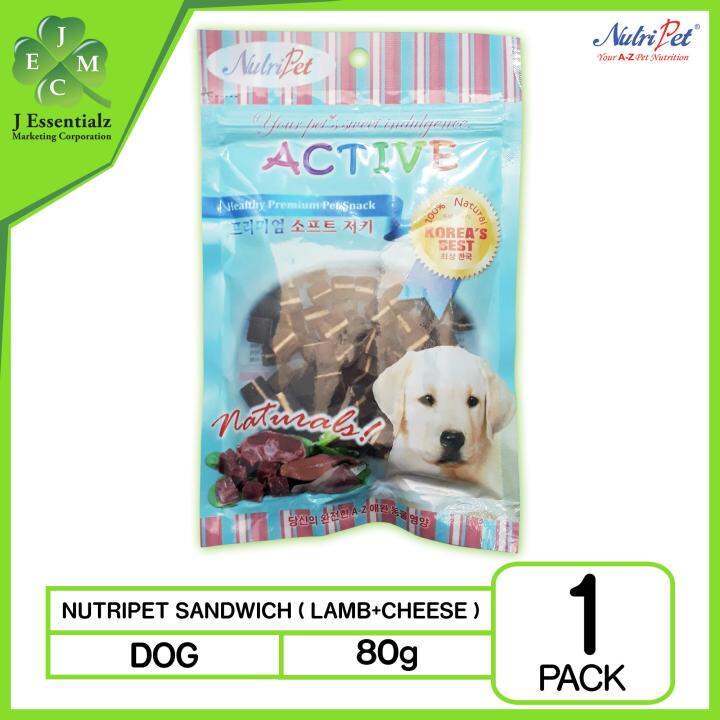 Nutripet Sandwich Cut Jerky (Lamb+Cheese) 80g | Lazada PH