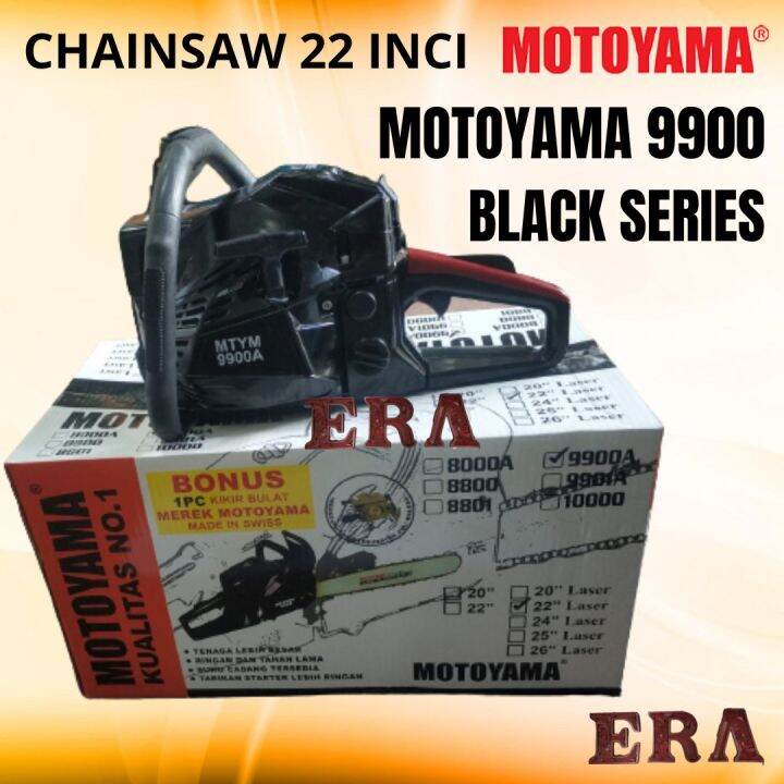 MOTOYAMA - Chainsaw Black Series 9900A Bar 22” Mesin Gergaji Pohon Kayu ...