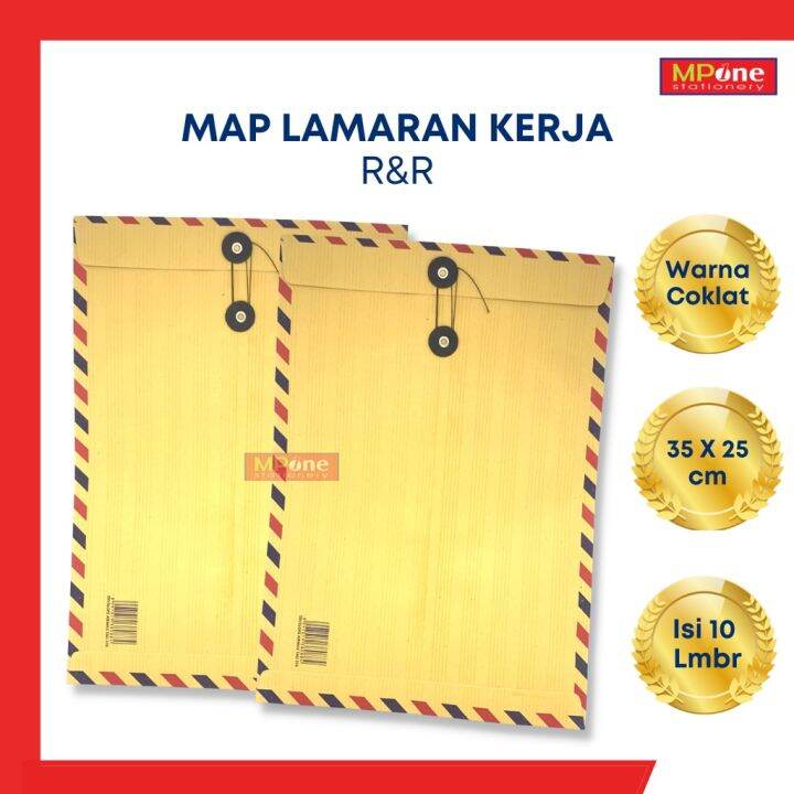 (10 PCS) Map Lamaran Kerja / Map Coklat Tali / Amplop Coklat | Lazada ...