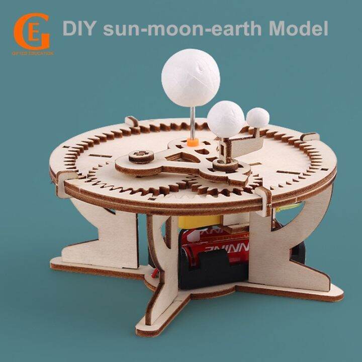 GIFTED EDUCATION DIY Sun-moon-earth Model System Science Geography ...