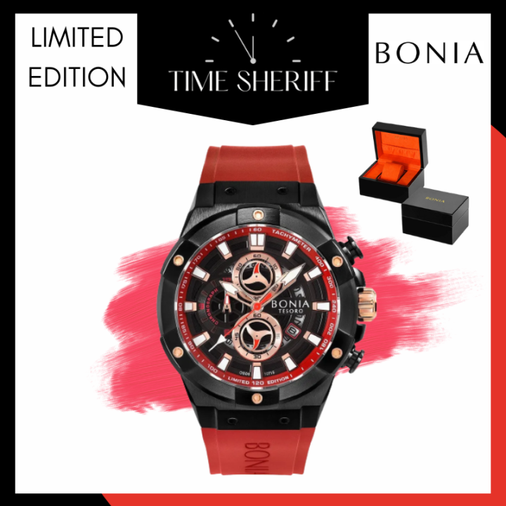 BONIA TESORO MEN CHRONOGRAPH BONIA LIMITED EDITION BNB10715-1732LE | Lazada