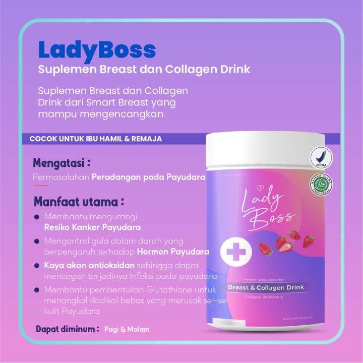 Smart Breast - Lady Boss Breast & Collagen Drink ( Suplemen Pembesar ...