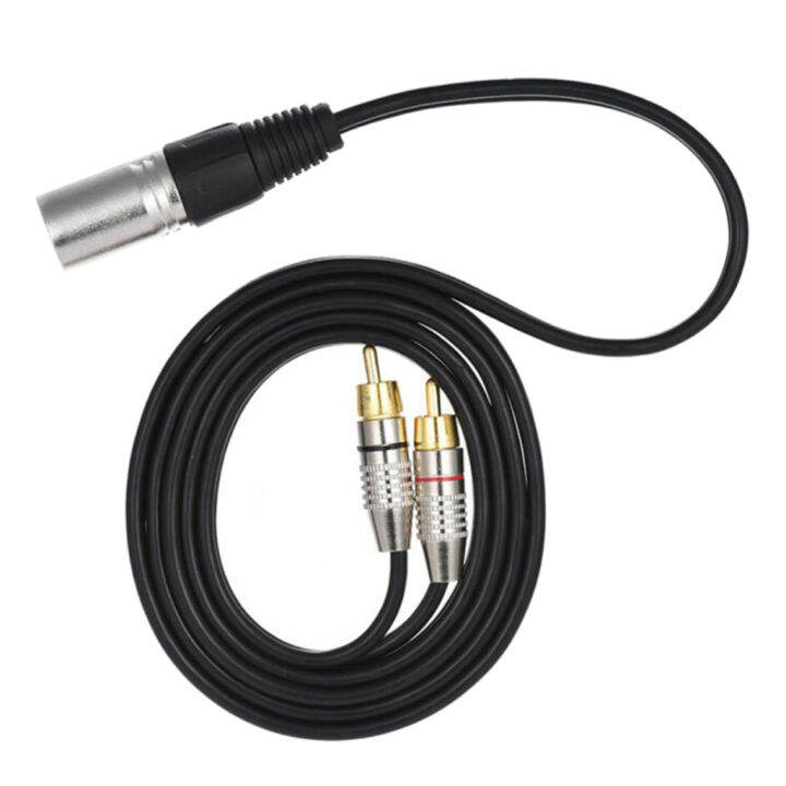Miracle Shining XLR Male To 2 X Phono Phonos RCA RCAs Plug Cable ...