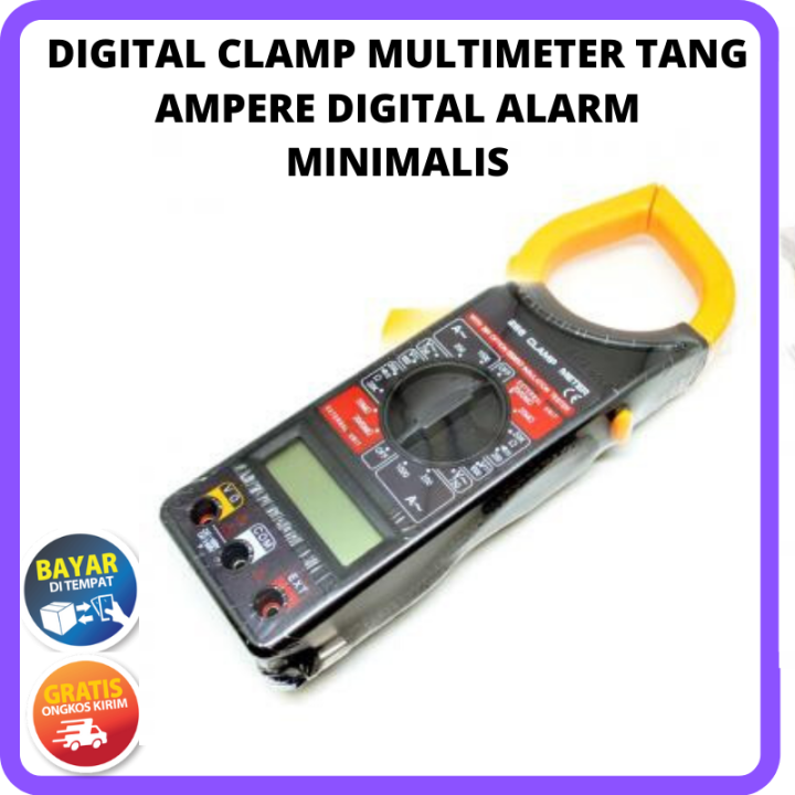 Alat Ukur Arus Listrik Digital Clamp Multimeter Tang Ampere / Digunakan ...