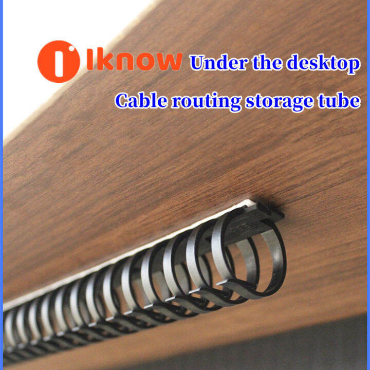 Under Desk Cable Management Tray,Conduit，Plastic, Perfect for Standing ...