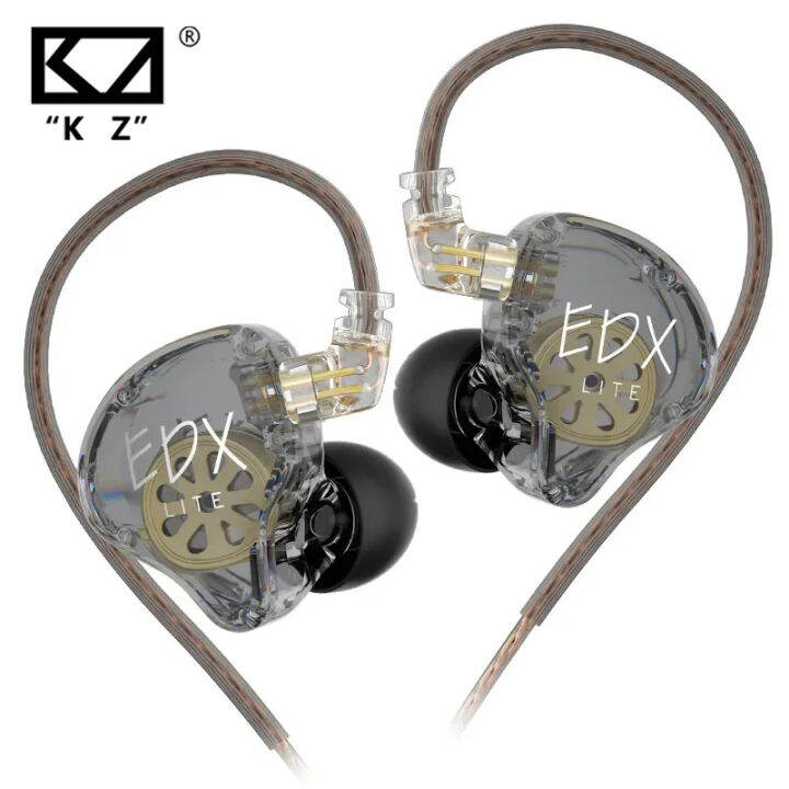 KZ EDX Lite EarphonesDynamic HIFI Bass Earbuds In Ear Monitor ...