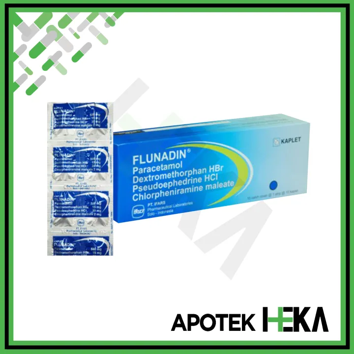 Flunadin Kaplet Box isi 10x10 Tablet - Obat Flu | Lazada Indonesia