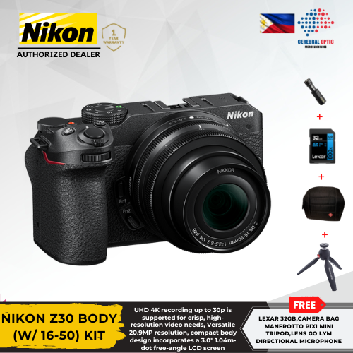 Nikon BODY KIT Z30 Creators Mirrorless -CEREBRAL OPTIC MERCHANDISING ...