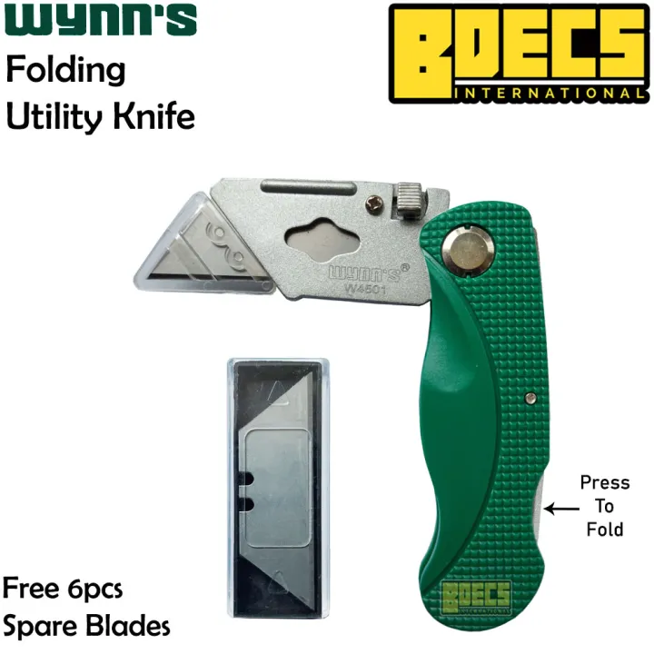 Wynn's Utility Paper Cutter Folding Cutter Heavy Duty with 6pcs Spare ...