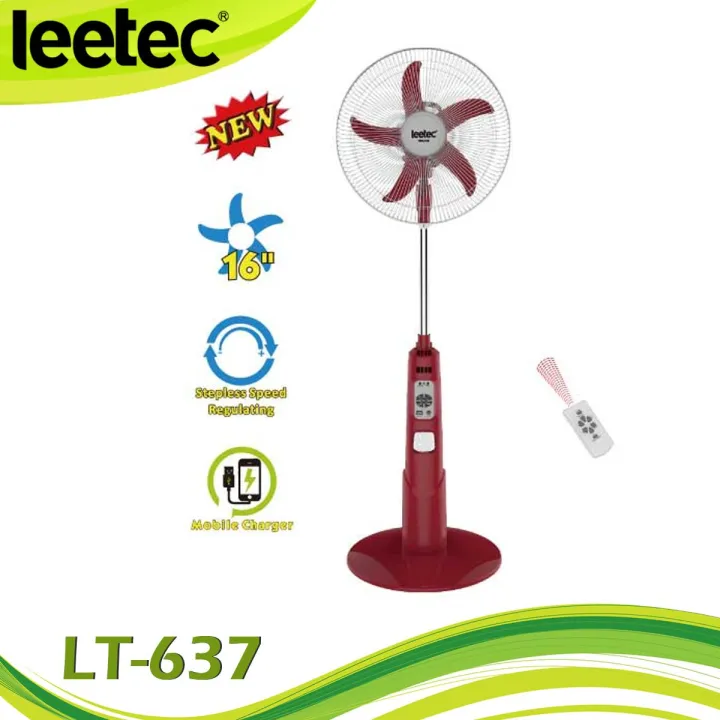 Leetec LT-637 Rechargeable Floor Fan | Lazada PH
