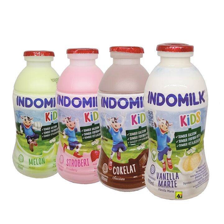 INDOMILK KIDS - Susu UHT - 190 ml BOTOL | Lazada Indonesia
