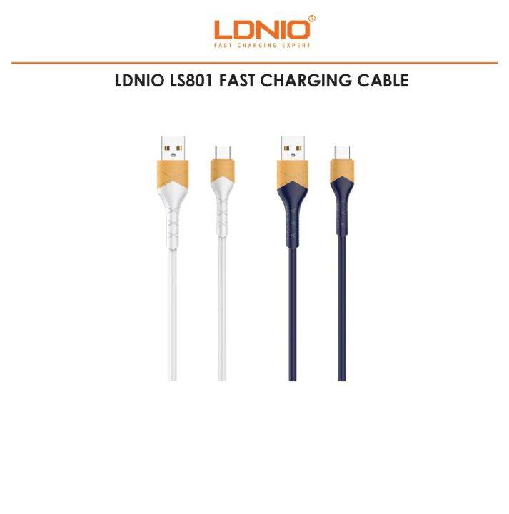 LDNIO LS801 1 METER 30W FAST CHARGE CABLE LIGHTNING / TYPE-C | Lazada