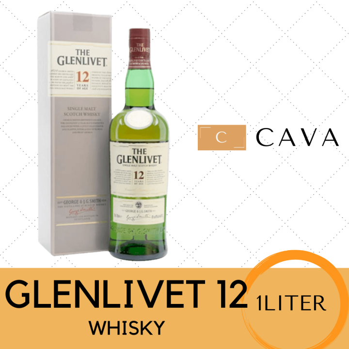 Glenlivet 12 Year Old Single Malt Whisky 1 LITER (Old Bottle/Packaging) | Lazada PH