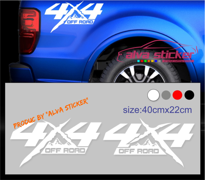 sticker stiker 4x4 off road gunung stiker triton hilux navara dmax ...