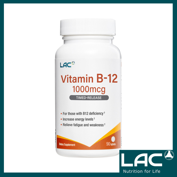LAC Vitamin B-12 1000mcg Timed-Release 90TB (best by: December 2025 ...