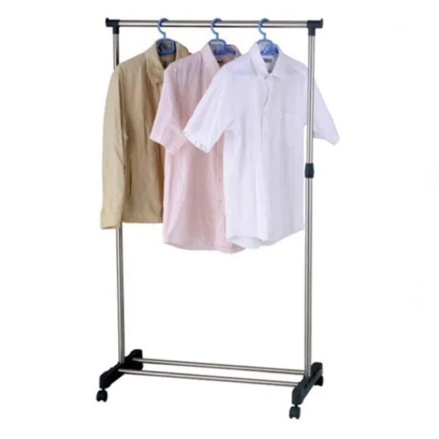 SINGLE Pole Clothes Rack For Clothes Organizing RETRACTABLE SINGLE-POLE ...
