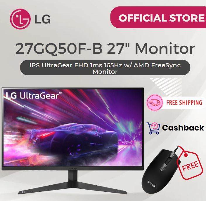 LG 27GQ50F-B 27" IPS UltraGear FHD 1ms 165Hz w/ AMD FreeSync Monitor ...