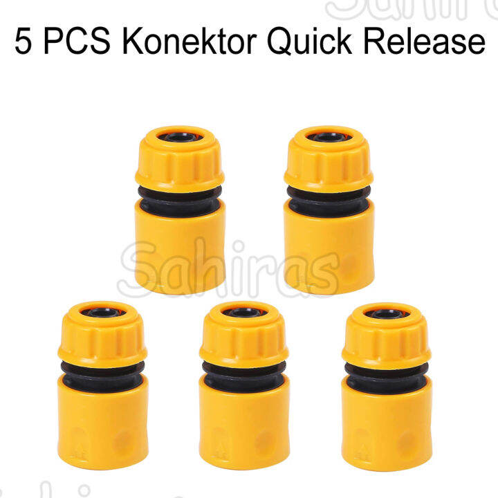 5 PCS Konektor Quick Release atau Konektor Klik Sambungan Selang Ukuran ...