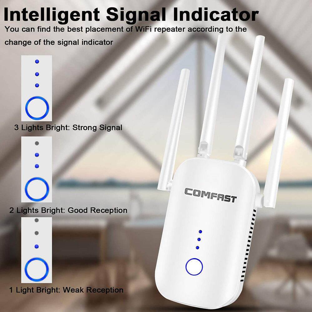 [COD]Comfast WiFi Range Extender 1200Mbps 2.4 & 5GHz Dual Band Network ...