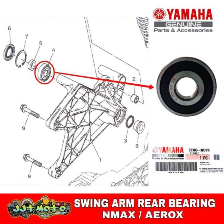 Nmax V1 Swing Arm Bearing Size at Rose Thyer blog