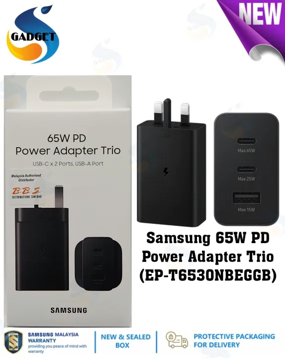 [Original] Samsung 65W Super Fast Charge Wall Charger PD Power Adapter ...